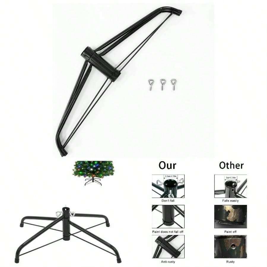Tree Stand Artificial Tree Folding Stand, Tree Base, Fits 0.5 - 1.25 ...