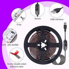 Black Light Led Strip 2M 2835 120LED UV LED Bar Power Supply Via USB ...