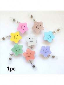Nurse Badge Buckle Cute Star Transparent Retractable Buckle Easy To ...