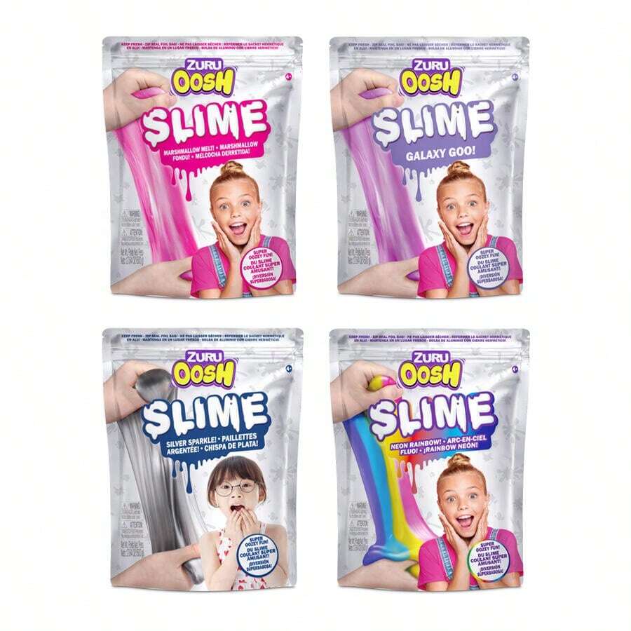 ZURU Oosh Slime Medium Foilbag 500g, Gooey Slime And Epic Stretchy ...