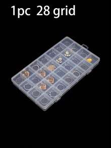 1pc Transparent Multi-Compartment Jewelry Storage Box, Versatile Clear ...