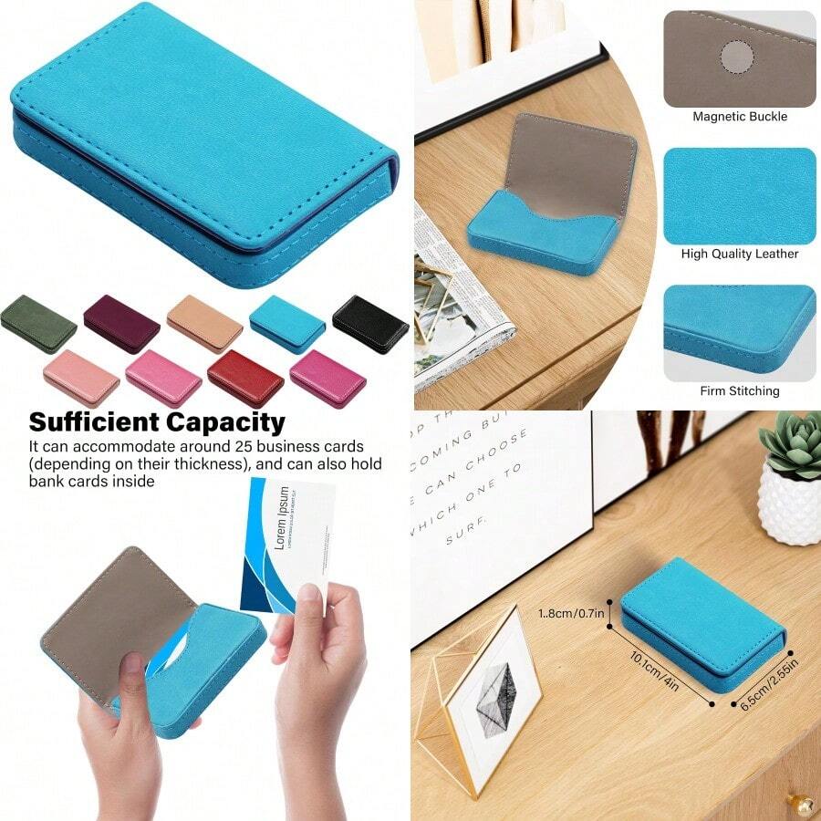 YC Business Credit Card Holders Magnetic Sealing Anti Drop PU Leather ...