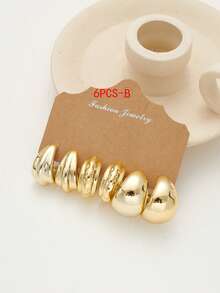 2-18pcs Fashionable & Elegant New Multi-Element Asymmetrical Shaped ...