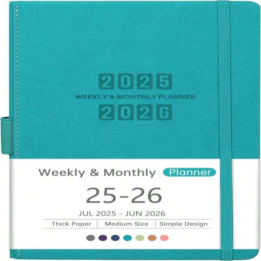 Artfan Planner 2025-2026 - 2025-2026 Planner Weekly And Monthly, Jul. 2025 - Jun. 2026, Leather ...