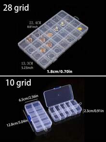 1pc Transparent Multi-Compartment Jewelry Storage Box, Versatile Clear ...