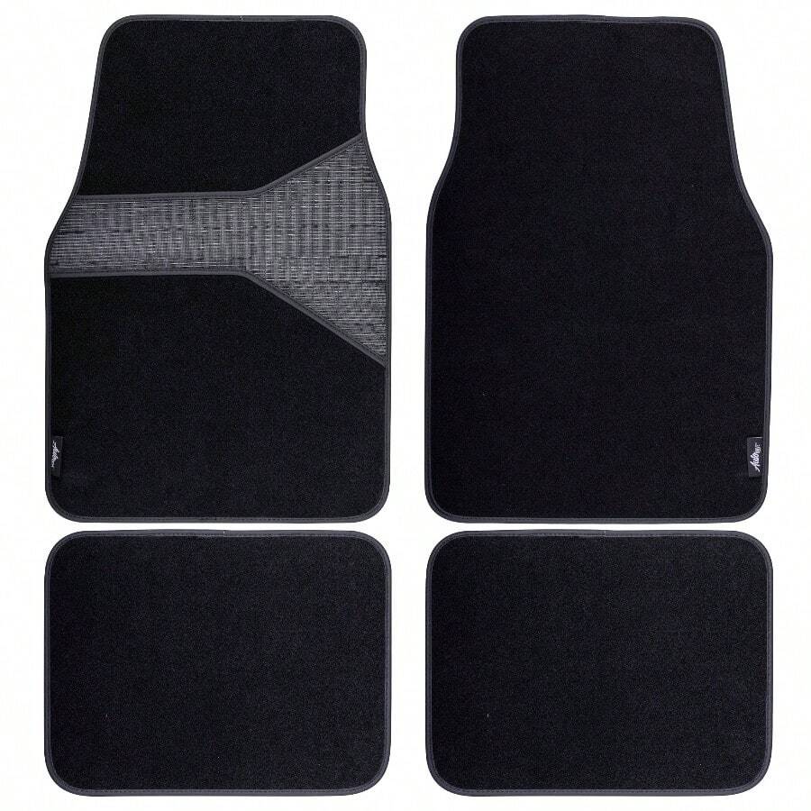 4 - Piece Black Repreve Carpet Floor Mats | SHEIN USA