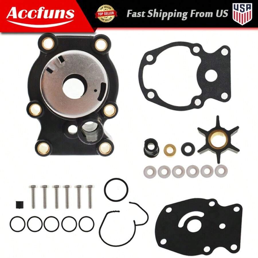 Kit de impulsor de bomba de agua para EVINRUDE JOHNSON 20 25 30 35 HP ...