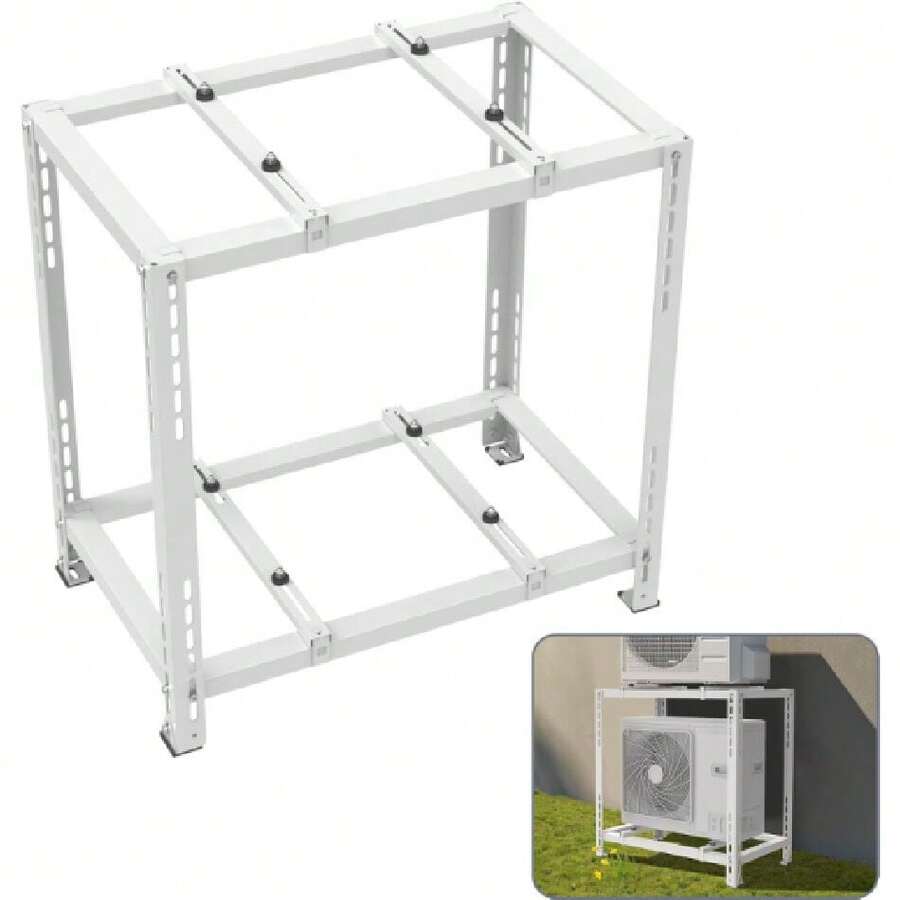 Double Levels Mini Split Ground Stand, Heavy Duty Ground Stand For Mini ...