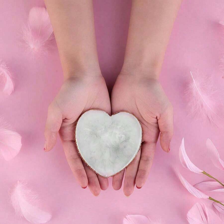 Heart Shape Cosmetic Mixing Palette - Reusable Non-Stick Surface For ...