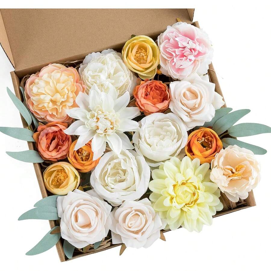 Combo Box Set Dusty Blue Flowers For DIY Bouquet Arrangements Bridal ...