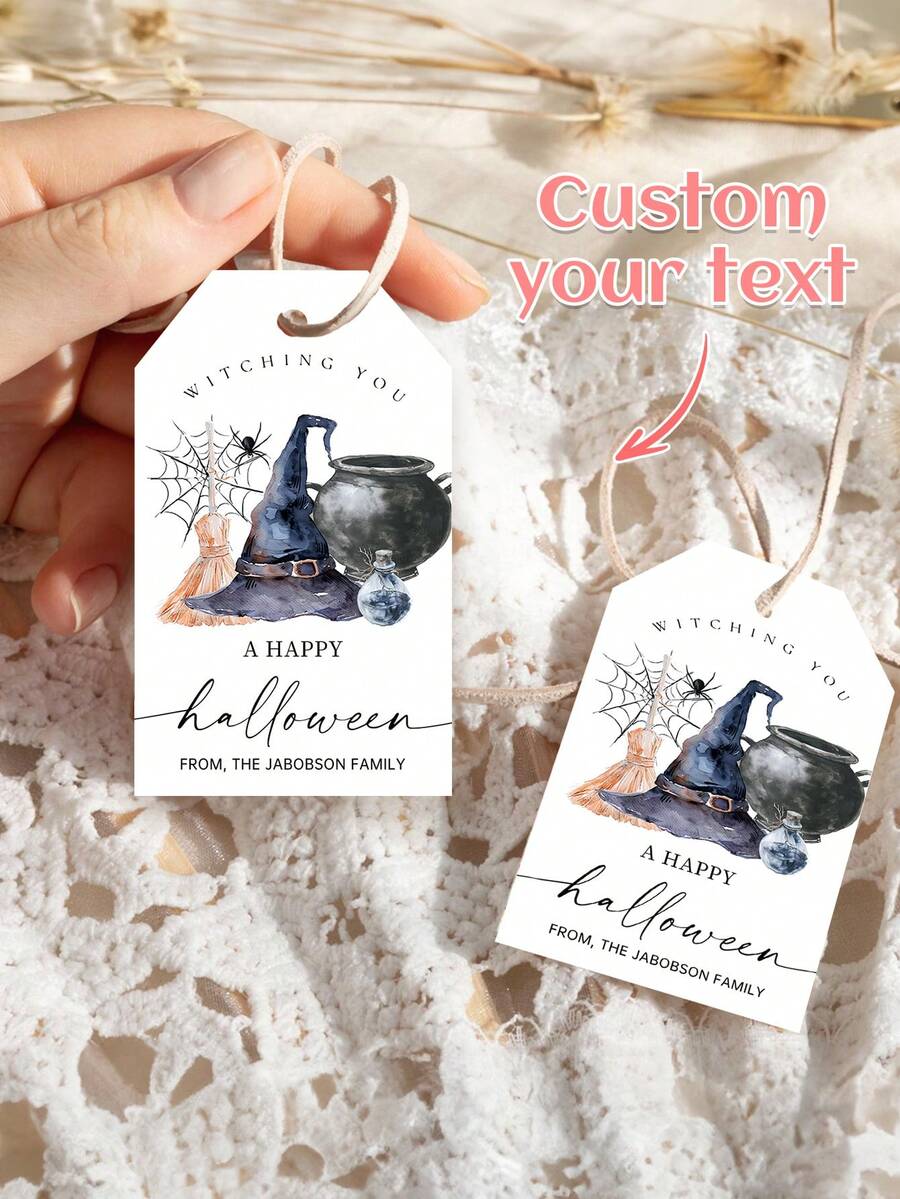 Witches Night Favor Tag Template, Wicked Party Favor Tag, Editable ...