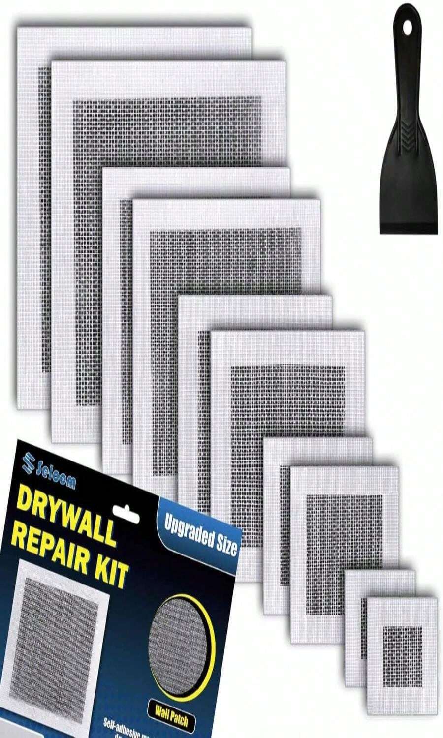 Seloom Drywall Repair Kit Upgraded Size, 10 X 10 Inch Drywall Patch Kit ...