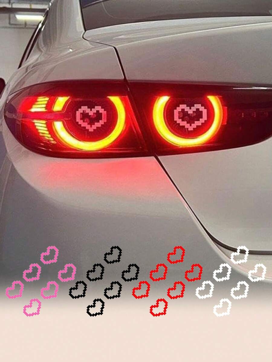 Love Car Tail Light Stickers Cute Universal Tail Light Headlight ...