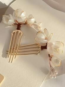 1Pc Elegant Vintage Gold Hair Clip, Handmade Hair Clip, Can Be Used As ...