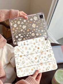 Funda para tableta con hermosas flores de otoño compatible con iPad de ...