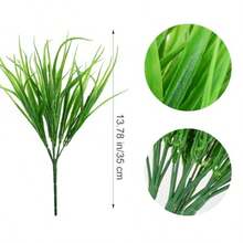 12 Bundles Artificial Wheat Grass Artificial Outdoor Plants UV ...