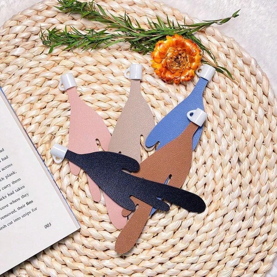Spilled Coffee Cup Bookmark Creative Leather Book Clip Bookmark ...