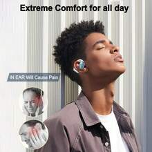 ZIHNIC S11 Open Ear Headphones, Comfort Wireless Earbuds With Charging ...