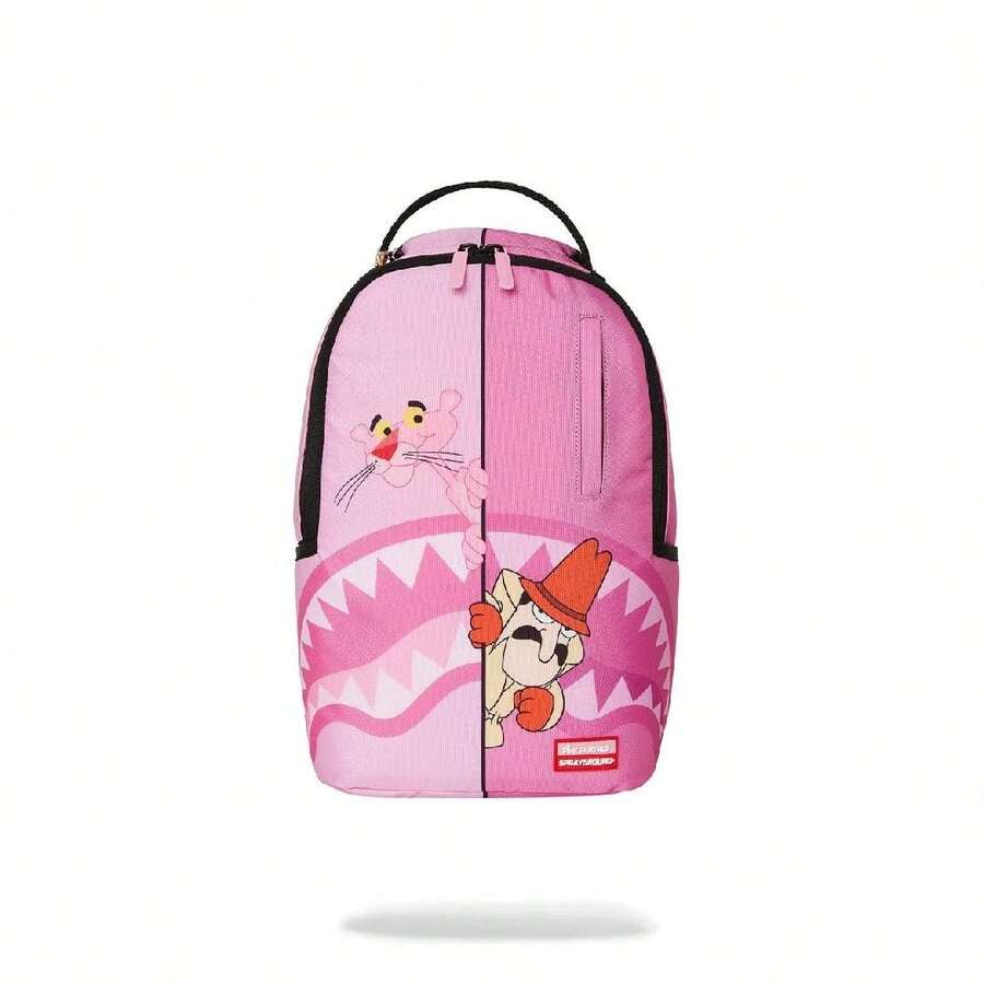 Sprayground Mochila mini Sprayground Pink Panther Split DLX con correa ...