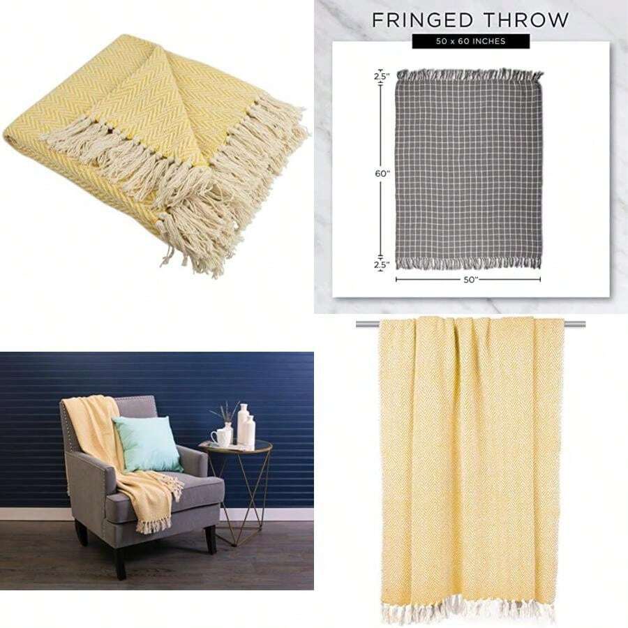 DII 100% Cotton Herringbone Throw for Indoor/Outdoor Use Camping BBQ's ...