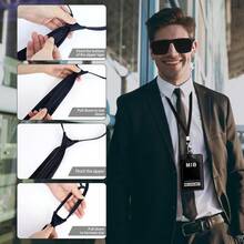 6PCS MIB Agent Costume Accessories Secret Service Costume Set Spy ...