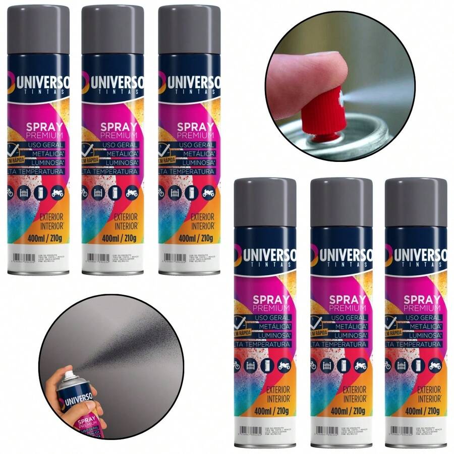Spray Paint 400ml Graphite Gray General Use On Steel, Iron, Leather ...