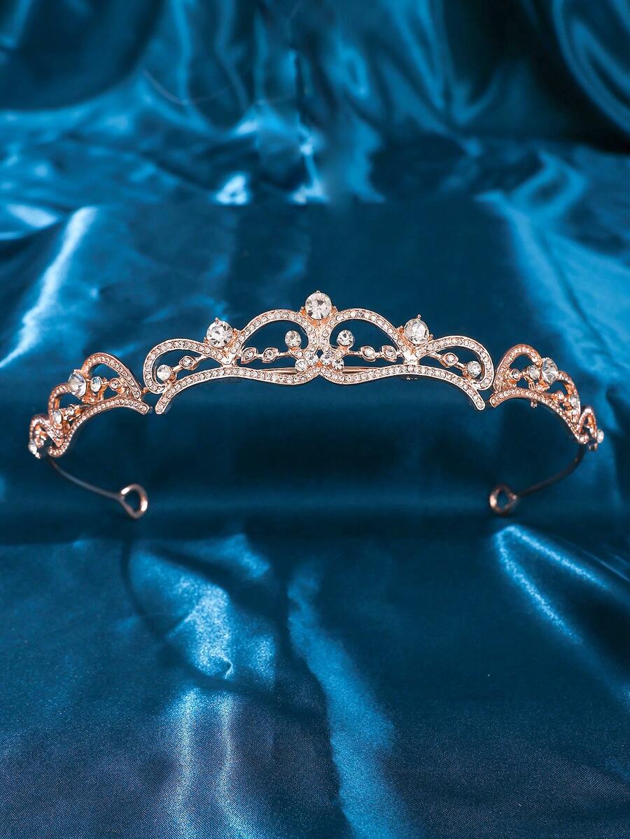 1Pc Rhinestone Crown Crystal Bridal Tiara Princess Crown Birthday Crown ...