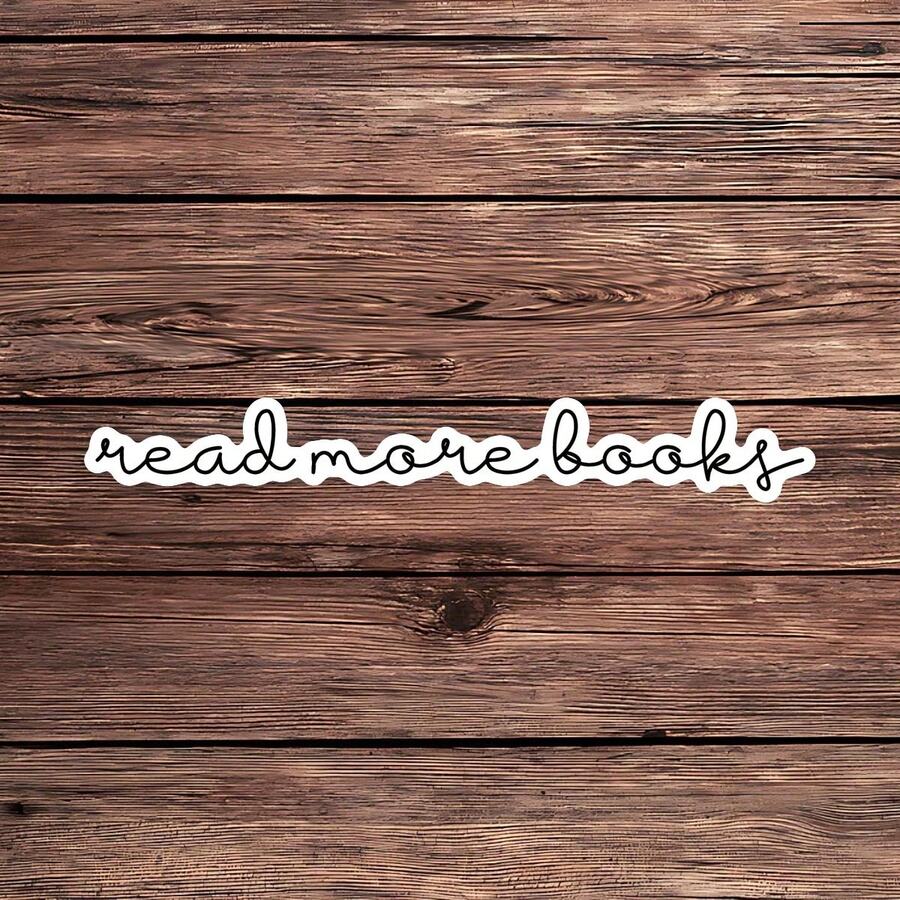 1PC Read More Books Sticker, Funny Bookworm Decal, Motivational Quote ...