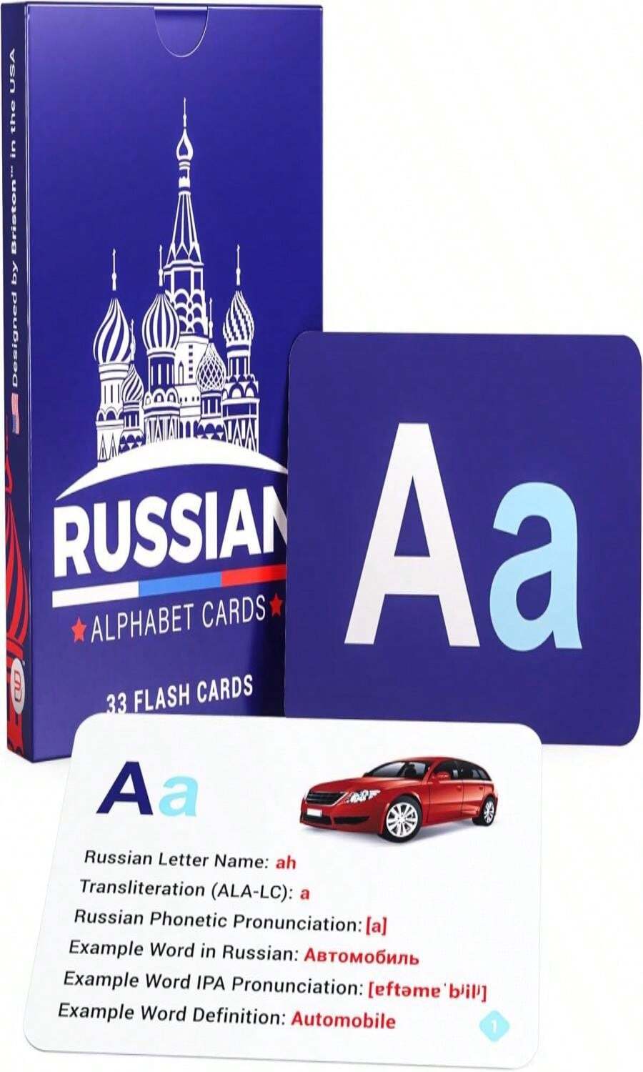 Russian Alphabet Flash Cards 33 – Educational Cyrillic Language ...