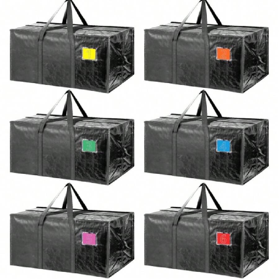 12 Pack Extra Large Heavy Duty Moving Bags With Reinforced Zipper ...