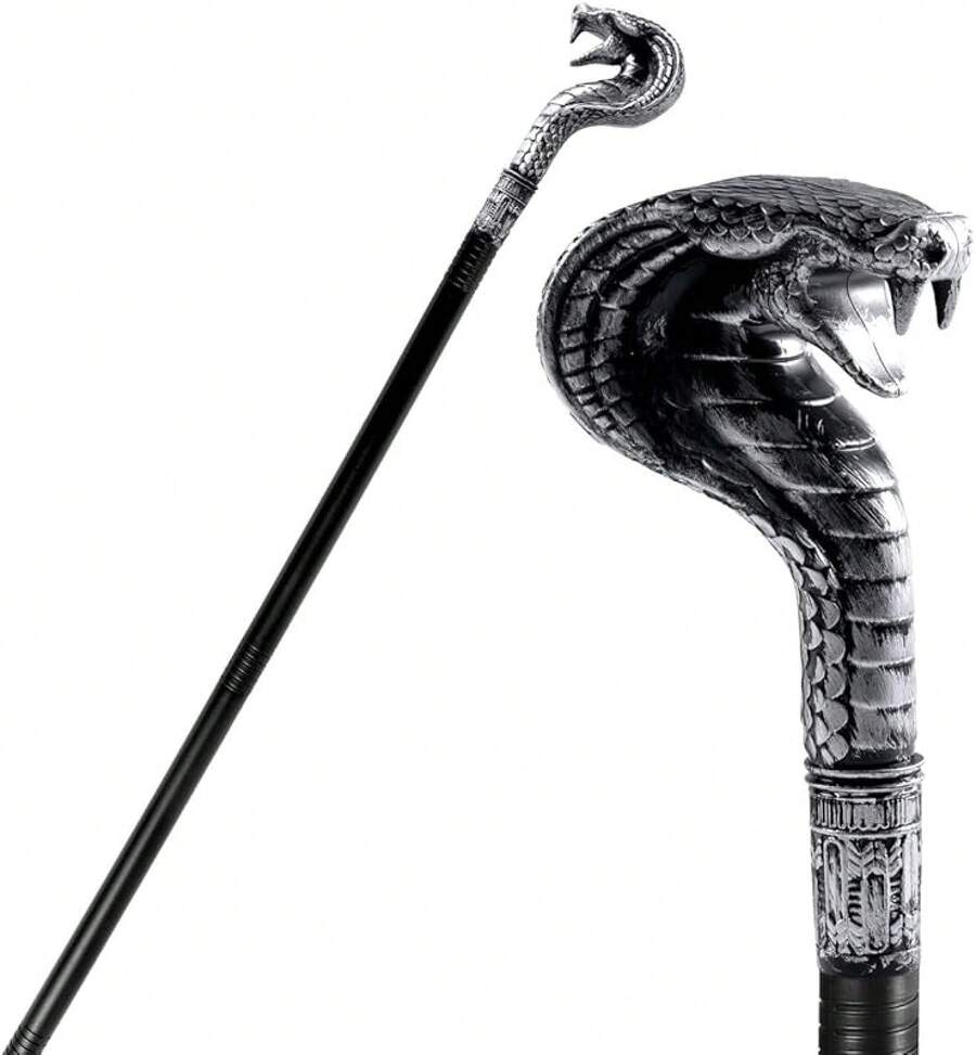Halloween Walking Cane, Egyptian Snake Staff For Mystical Pharaoh ...
