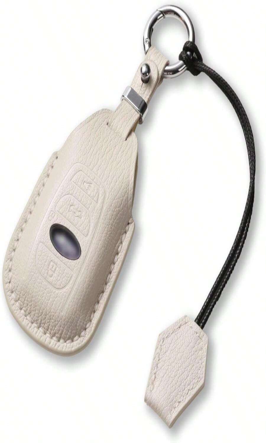 Jayanes Genuine Leather Key Fob Cover Compatible With Subaru Ascent BRZ ...