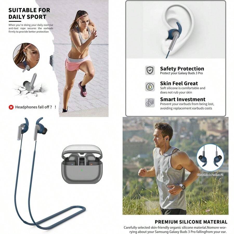 YpSoft Silicone Strap For Galaxy Buds 3 Pro Special AntiSkid Design ...