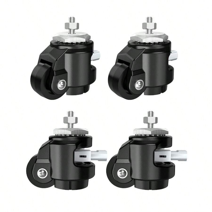 Leveling Stem Casters Heavy Duty With Upgraded Handle Design 360 Degree ...