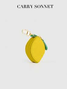Lemon Coin Purse – PU Leather Round Mini Wallet With Zipper And ...