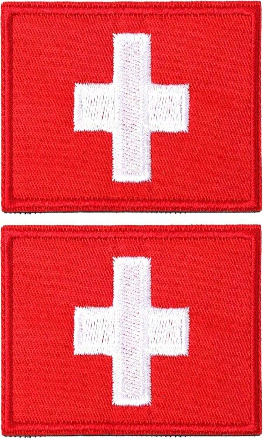 Maxqzin 2 Packs First Aid Kit Patch, Medic Cross Morale Patches ...