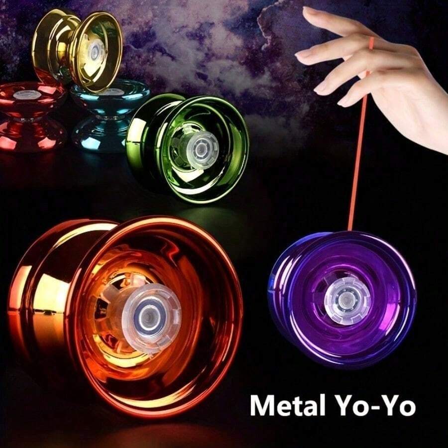1Pc Alloy Yo-Yo Toys For Beginners And Teens - Durable Metal Gyros With ...