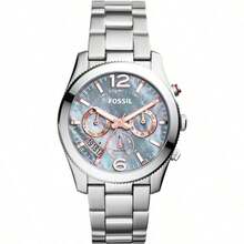 Fossil Women's Stainless Steel Waterproof Quartz Watch With Large Dial ...