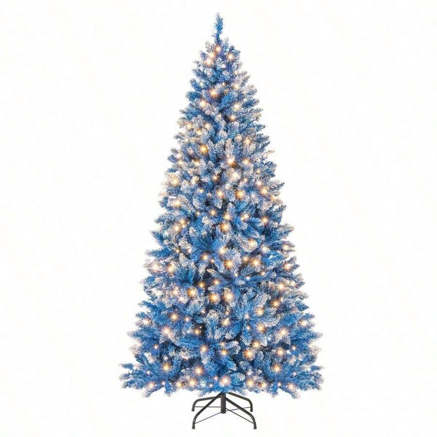 Árbol de Navidad artificial pre-iluminado de 6 pies con 767 ramas de ...