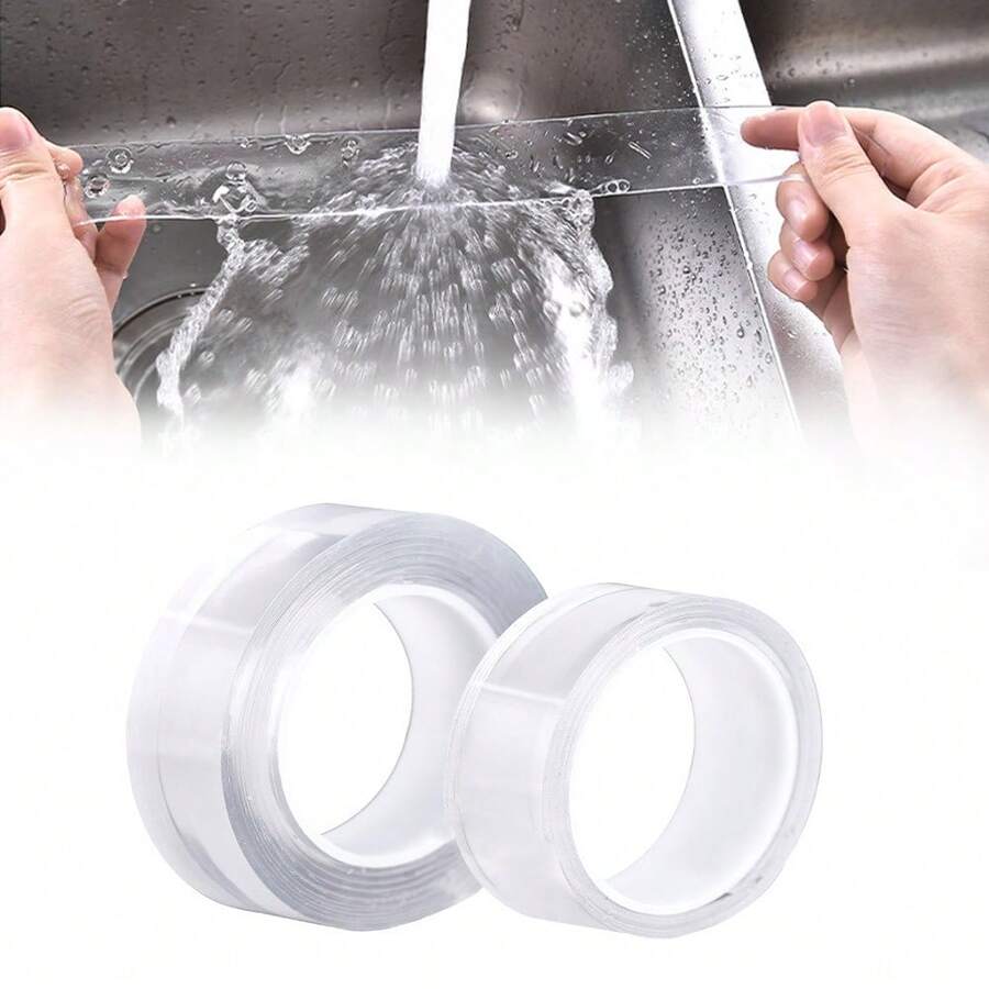 100pcs/500pcs Tacky Putty Clear Adhesive Removable Double Sided Sticky ...