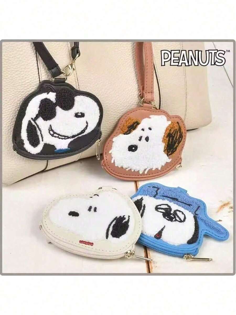 SNOOPY 1pc Japanese-Style Cartoon Snoopy Embroidery Coin Purses ...