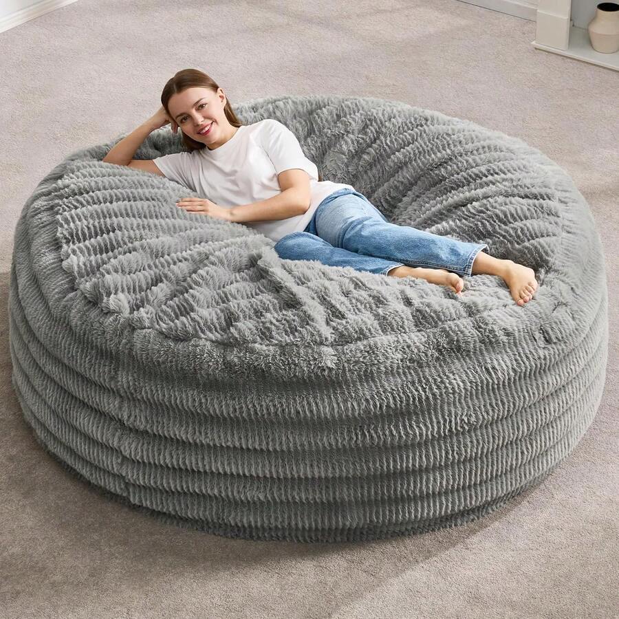 Hobestluk Bean Bag Chairs Beanbag Chair With Filler Adult Bean Bags ...
