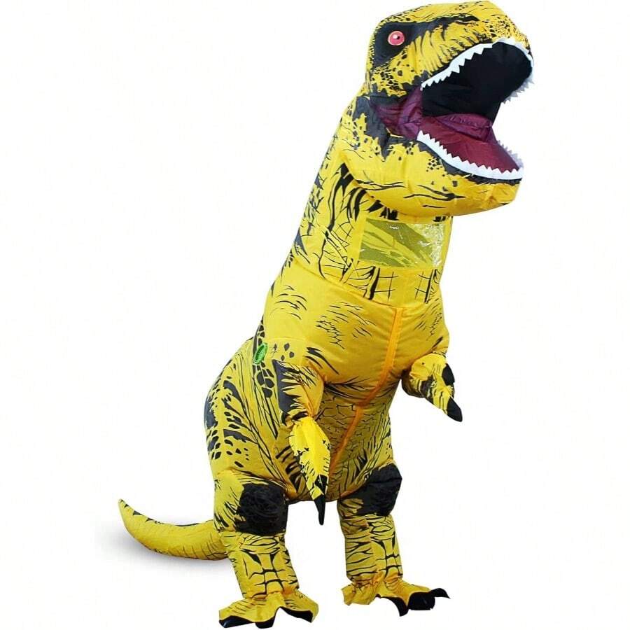 Inflatable Dinosaur Costume Adult, Fancy Halloween Blow - Rex Costume ...