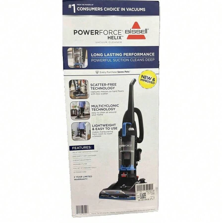 Bissell 3313 PowerForce Helix Bagless Upright Vacuum, Black | SHEIN USA
