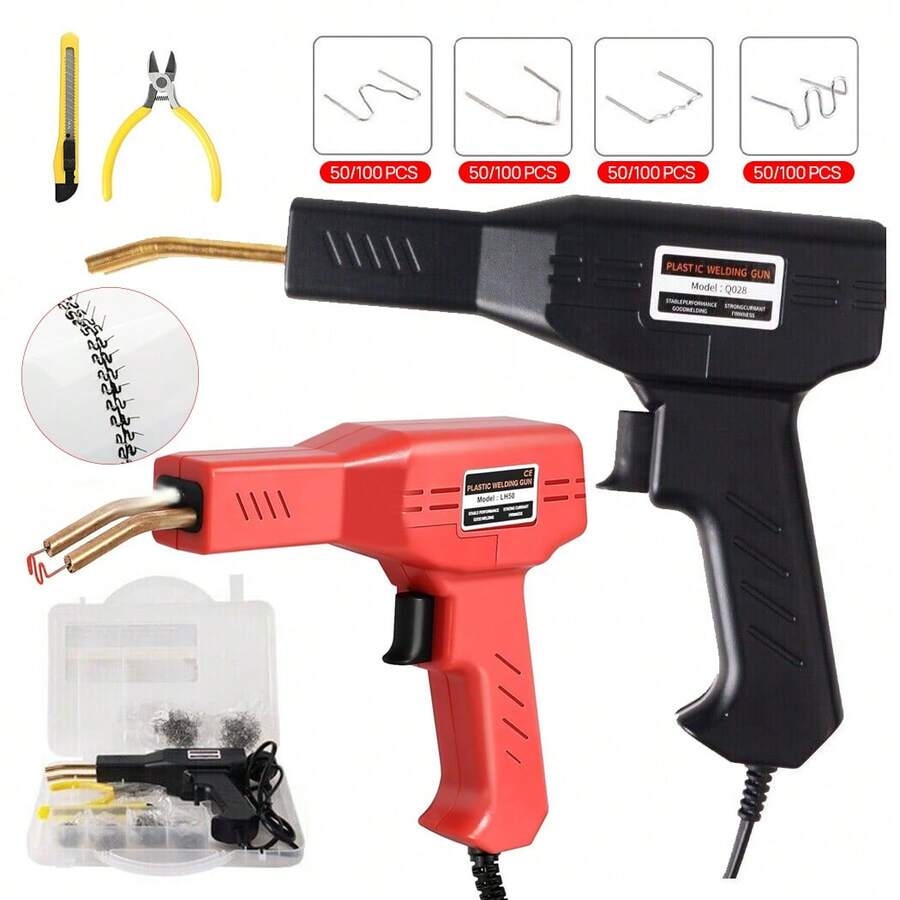 PORIYA 50W Plastic Welding Kit With Stapler, ABS PVC PE PP Welder For ...
