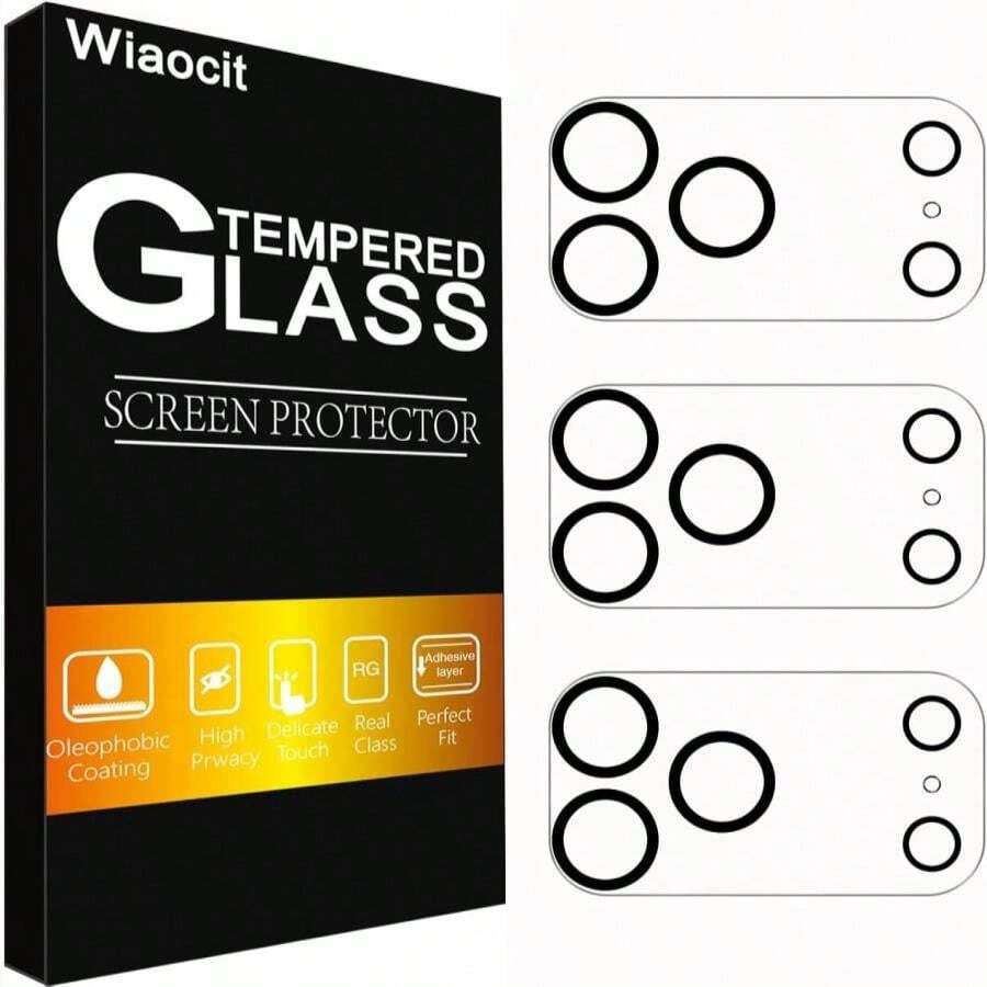 Wiaocit 3 Pack Tempered Glass Camera Lens Protector For IPhone 17 Pro ...