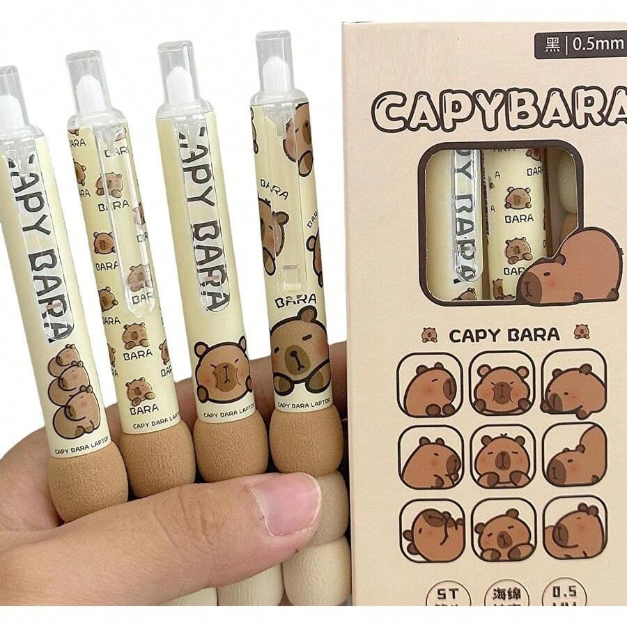 4 Pcs Cute Retractable Pens Cartoon Gel Pens Pens Soft Grip Pens 0.5mm ...