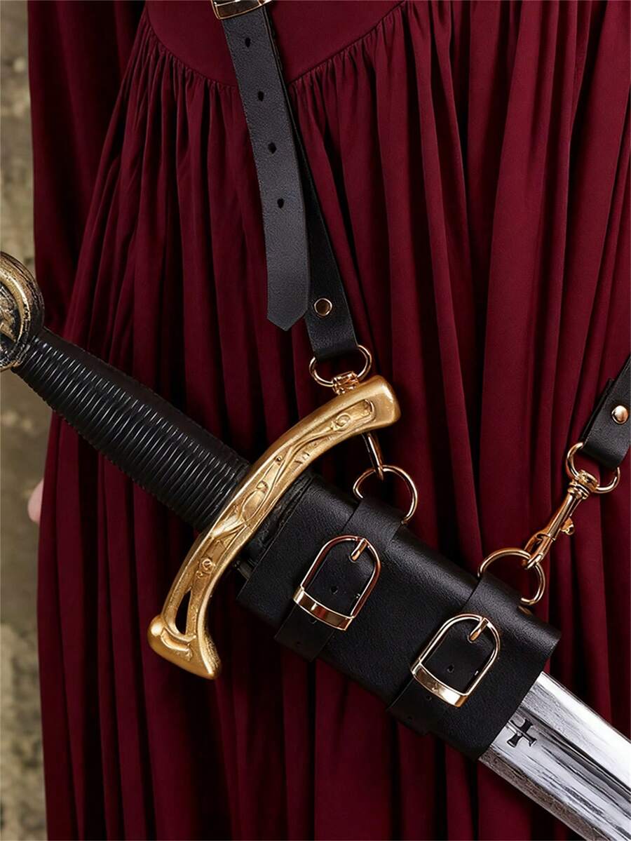 Viking Medieval Adjustable Faux Leather Sword Belt - Viking Warrior ...
