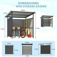 UNIONLINE 2 X 2.2m Hardtop Grill Gazebo, Outdoor Pergola For Patio ...