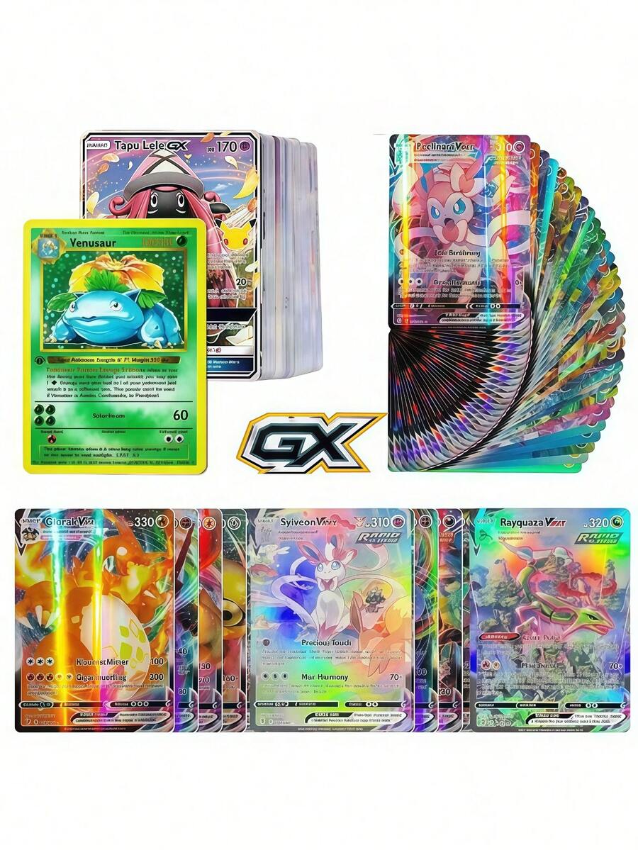 Pokemon200 Pcs , Cards,Cards (V Series, Vmax, GX Rare Cards), Anime ...